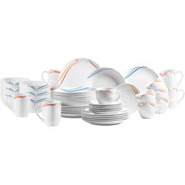 Mäser MÄSER Kombiservice "Geschirr-Set, Service Ciliana", 42 Stk., bunt, Geschirr-Sets, buntes Dekor, 42 Teile, für 6 Personen