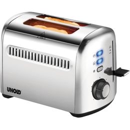 Unold Elektro UNOLD Toaster "2er Retro 38326", B:29,5cm H:19,1cm T:15,8cm, silber, Toaster