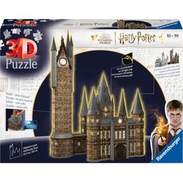 Ravensburger Kinder 3D-Puzzle "Harry Potter Hogwarts Schloss - Astronomieturm - Night Edition", bunt, Kunststoff, B:38,7cm H:52,5cm T:21,5cm,