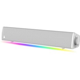 Creative Soundbar "Sound Blaster GS3 RGB Gaming, Bluetooth 5.4, USB Audio, weiss", wei&szlig;, Lautsprecher, Kabelloses Streaming