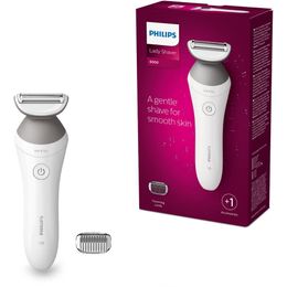 Philips Elektrokörperrasierer "SatinShave Prestige Series 6000 BRL126/00", grau, B:10,6cm H:18,5cm T:5,5cm, Elektrorasierer, nass oder trocken