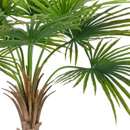 Kunstpalme Creativ green, H:175cm, gr&uuml;n, Kunststoff, Kunstpflanzen, "F&auml;cherpalme", mit naturgetreuen Palmwedeln