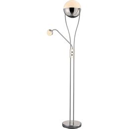 Trio LEUCHTEN LED Stehlampe "Chris", 2, &Oslash; 28cm H: 180cm, grau, Wohnzimmer, Leuchten, Schalter,Getrennt schaltbar,integrierter Dimmer,Flexibel