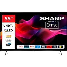 Sharp QLED-Fernseher "4T-C55HMx", 55 ′′schwarz, Fernseher