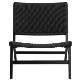 Loungesessel ACTONA GROUP, B:64cm H:72cm T:79cm, schwarz, Wohnzimmer, Sessel, "Carson", Eiche, minimalistischer Stil, erh&auml;ltlich in zwei Farben