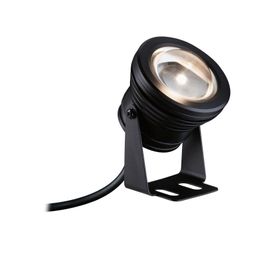 LED Gartenstrahler Paulmann, H:11cm &Oslash;:7,2cm, schwarz, Leuchten, "Plug & Shine Spot Teichleuchte Einzelspot IP68 3000K 5W Schwarz"