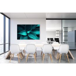 Leinwandbild queence, B:90cm H:60cm T:3cm, blau, Leinwand, Wohnzimmer, Bilder, "Susi", mit sehr guten Schallabsorptions-Eigenschaften
