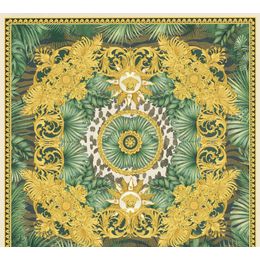 Versace Vliestapete "Wallpaper Versace 5 Design", B/L: 0,7mm x 10,05mm, Rollen:, gr&uuml;n, Wohnzimmer, Tapeten, Dschungel auffallende Fliesen-Tapete