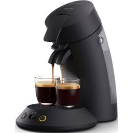 PHILIPS SENSEO Kaffeepadmaschine "Original Plus CSA210/60, mit zwei Kaffee-Einstellungen", 2, schwarz, Kaffeemaschinen, aus 28% rec. Plastik