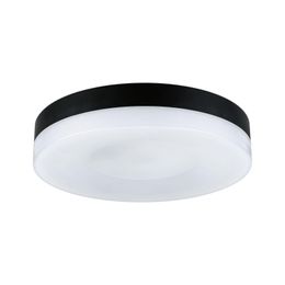Paulmann LED Deckenleuchte "Amalie Schwarz 230V 2700K Metall/Kunststoff", 1, &Oslash; 28cm H: 5,7cm, schwarz, Wohnzimmer, Leuchten, 3-step-dimmbar