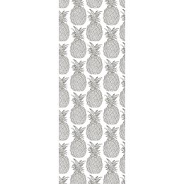 queence Vinyltapete "Mae", B/L: 0,9m x 2,5m, grau, Tapeten, 90x250cm, selbstklebend, kinderleichte Anbringung,, Sticker