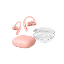 Aftershokz SHOKZ Open-Ear-Kopfhörer "OpenFit Air + Case", B:11cm H:8cm T:11cm, rosa, Kopfhörer