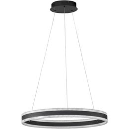 NOVA LUCE Pendelleuchte "ALARO", 1, Ø 60cm H: 120cm, 1 Stk.schwarz, Esszimmer, Leuchten
