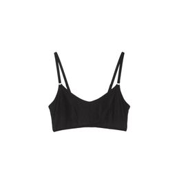 Marc O'Polo MARC O'POLO Damen Bralette-BH "Minimalist Daywear", Gr. L, schwarz, Obermaterial: 77% Polyamid, 23% Elasthan, unifarben, BHs, mit kleinem