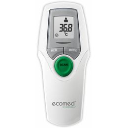 ECOMED Infrarot-Fieberthermometer "TM-65E", weiß, Kunststoff, B:5cm H:5cm T:12,3cm, Temperaturmessgeräte, berührungslose Messung: Körper, Umgebung,