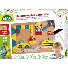 LENA Kinder Spiel "Hammerspiel Baustelle", bunt, Kunststoff, Spiele