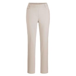 GOLDNER Damen Schlupfhose "Baumwollhose mit Dehnbund", beige, Casual, Gr. 38, Obermaterial: 98% Baumwolle CO. 2% Elasthan EL., Hosen, keine/nicht