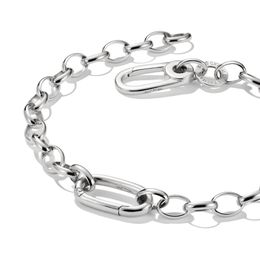 Thomas Sabo Damen Charm-Armband "Charm Club Connect: mit einem Connect Link", 19, Silber 925 (recycelt), silber, Silber 925 (recycelt), Armb&auml;nder