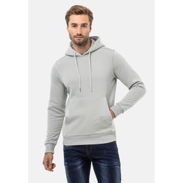 Cipo & Baxx CIPO & BAXX Herren Sweatshirt "Sweatshirts", grau, Basic, Gr. S, unifarben, 70% Baumwolle, 30% Polyester, Sweatshirts, mit Kapuze, CL557