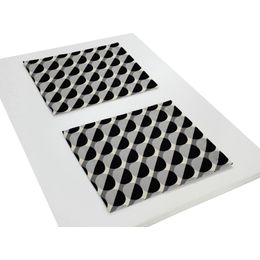 Platzset Adam, B:40cm L:50cm, grau, Obermaterial: 100% Baumwolle, Platzsets, "Circles", GOTS organic,zertifiziert durch CERES 0242Made in Germany