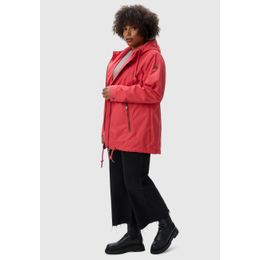 Ragwear Damen Outdoorjacke "Zuzka", rot, Gr. 5XL, Au&szlig;enmaterial: 100% Polyester; Innenfutter: 100% Polyester, Jacken, stylische &Uuml;bergangsjacke mit