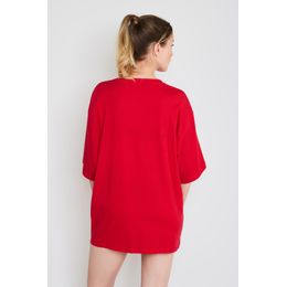 JOOP! JOOP JEANS Damen T-Shirt "After Dark (JOOP Jeans)", Gr. M, rot, Single Jersey, Obermaterial: 95% Baumwolle, 5% Elasthan, Shirts, mit Logo-Schriftzug