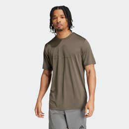 Herren T-Shirt "M BL T", grün, Gr. S, adidas Performance, Obermaterial: 92% Polyester, 8% Elasthan, Shirts