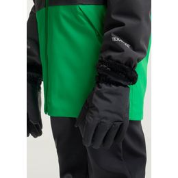 Jack Wolfskin M&auml;dchen Fleecehandschuhe "HIGHLOFT GLOVE K", schwarz, Gr. 128, Oberstoff: 92% POLYESTER, 8% ELASTHAN; Kontrastmaterial 1: 50%