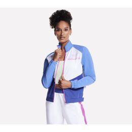 Skechers Damen Trainingsjacke "BRIGHT WHITE", wei&szlig;, Gr. XL, Obermaterial: 92% Polyester, 8% Elasthan, Jacken