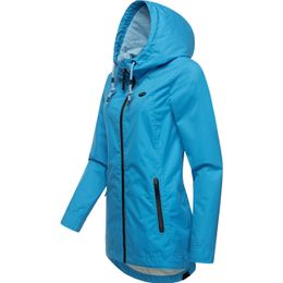 Ragwear Damen Outdoorjacke "Zuzka", blau, Gr. XS, Au&szlig;enmaterial: 100% Polyester; Innenfutter: 100% Polyester, Jacken, stylische &Uuml;bergangsjacke mit