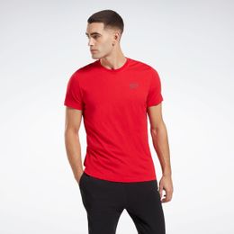 Reebok Herren T-Shirt "IDENTITY SMALL LOGO TEE", schwarz, Gr. M, Obermaterial: 100% Baumwolle, Shirts