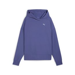 Puma Damen Kapuzensweatshirt "CLOUDSPUN HOODIE", blau, Gr. L, Jersey, Obermaterial: 85% Polyester, 15% Elasthan, Sweatshirts