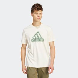 Herren T-Shirt "M GROWTH BOS T", beige, Gr. L, adidas Sportswear, Obermaterial: 100% Baumwolle, Shirts, Graphic T-Shirt