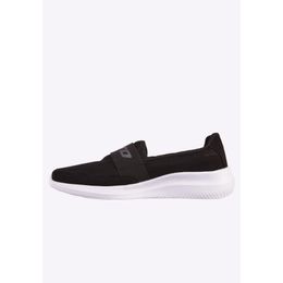 Lotto Damen Slip-On Sneaker, Gr. 41, schwarz, Synthetik, Textil, Schuhe, Slipper, Sommerschuhe
