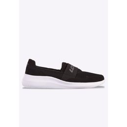 Lotto Herren Slip-On Sneaker, Gr. 42, schwarz, Synthetik, Textil, Schuhe, Slipper, Sommerschuhe