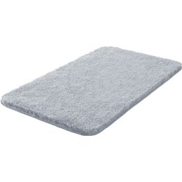 Badematte Grund, H:27mm, silber, Polyacryl, Badematten, "Melange", besonders dichter Flor