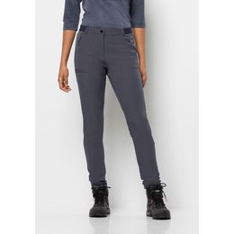 Jack Wolfskin Damen Softshellhose "GEIGELSTEIN SLIM PANTS W"dolphin, Gr. 38, OBERSTOFF 91% POLYESTER, 9% ELASTHAN FUTTER 100% POLYESTER, Hosen