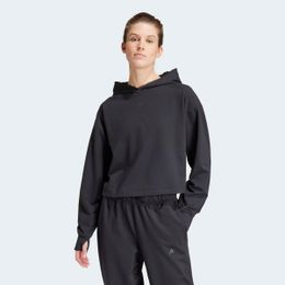 Damen Sweatshirt "POWER HOODIE", schwarz, Gr. L, adidas Performance, Obermaterial: 70% Polyester, 26% Baumwolle, 4% Elasthan, Sweatshirts