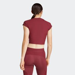 Damen T-Shirt "HYGLM T Q1", rot, Gr. XXL, adidas Performance, Obermaterial: 81% Polyester, 19% Elasthan, Shirts