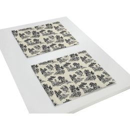 Platzset Adam, B:40cm L:30cm, beige, Obermaterial: 100% Baumwolle, Platzsets, "Good Old Days", GOTS organic,zertifiziert durch CERES 0242Made in