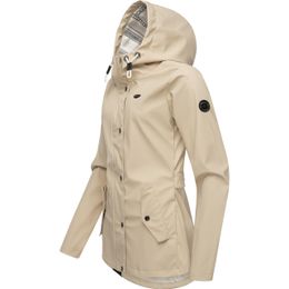 Ragwear Damen Regenjacke "YM-Marge", beige, Gr. L, Obermaterial: 100% Polyester; Innenfutter: 100% Polyester, Jacken, stylische &Uuml;bergangsjacke mit
