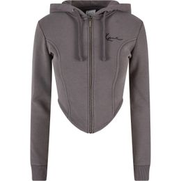 Karl Kani Damen Sweatjacke "Karl Kani Damen"grau, Gr. XXL, 80% Baumwolle, 20% Polyester, Sweatjacken