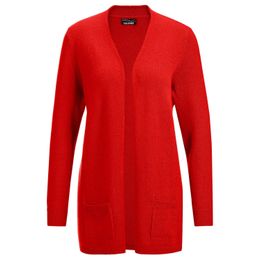 GOLDNER Damen Strickjacke "Langarm Feinstrick-Cardigan", rot, Gr. 40, Obermaterial: 100% Kaschmir WS., Strickjacken