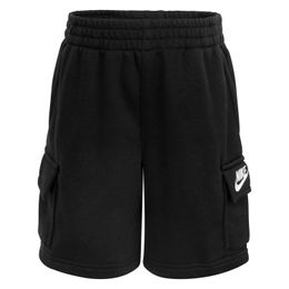 Nike Sportswear Jungen Sweatshorts, schwarz, Gr. 104, Obermaterial: 60% Baumwolle, 40% Polyester, Hosen, für Kinder