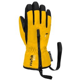 Reusch Kinder Skihandschuhe "Ben", gelb, Gr. 3, unifarben, 75% Polyester, 25% Lederimitat, Handschuhe, mit praktischer Handgelenkschlaufe