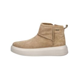 Legero Damen Ankleboots "Legero Stiefelette Veloursleder", Gr. 41,5, beige, Veloursleder, Schuhe