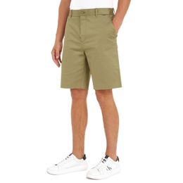 Calvin Klein Herren Chinoshorts "SATEEN STRETCH REGULAR STRAIGHT", gr&uuml;n, Gr. XXXL, unifarben, Web, Obermaterial: 97% Baumwolle, 3% Elasthan, Hosen