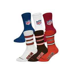 NFL Herren Kurzsocken "Socken NFL 6Pack Crew Socks 6er Pack", Gr. 39, bunt, Obermaterial: 58% Baumwolle CO. 39% Polyester PES. 3% Elasthan EL., Socken