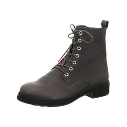 Think! THINK Damen Schn&uuml;rstiefelette "Think Stiefelette Nappaleder", Gr. 40dunkelgrau, Nappaleder, Schuhe