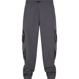 Cargohose Karl Kani "Karl Kani Herren", Herren, Gr. S, US-Gr&ouml;&szlig;en, anthrazit, 100% Polyamid, unifarben, normal, Hosen Cargohose